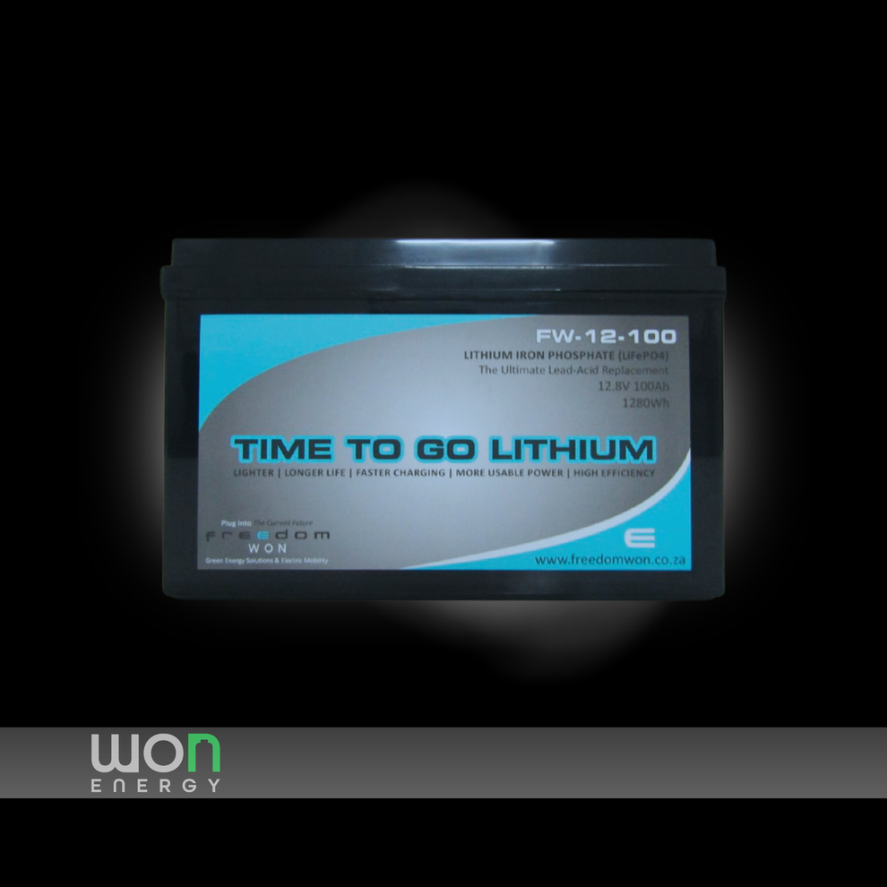 1280Wh Commercial Battery | Freedom Won FW 12-100 for Industrial & RV ...